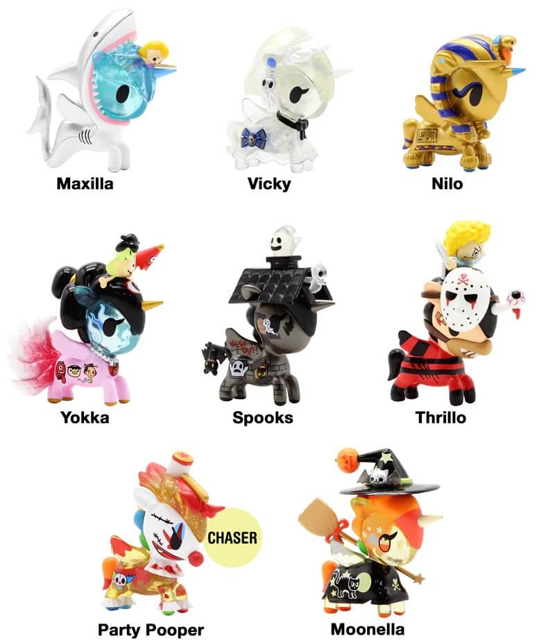 Tokidoki - Unicorno After Dark Halloween Blind Box Series 2 - Box of 8 ...
